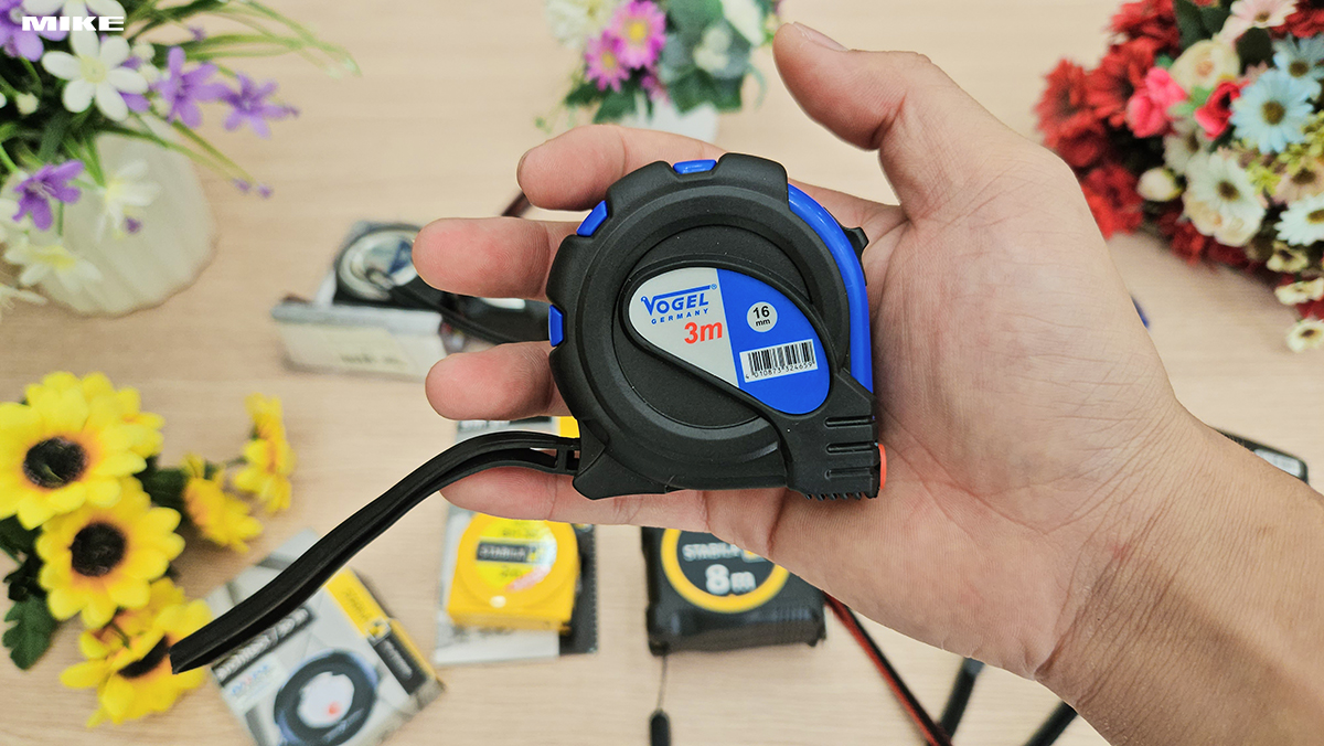 Thước cuộn 3m sợi thép 141003, kiểu đầu thước có nam châm