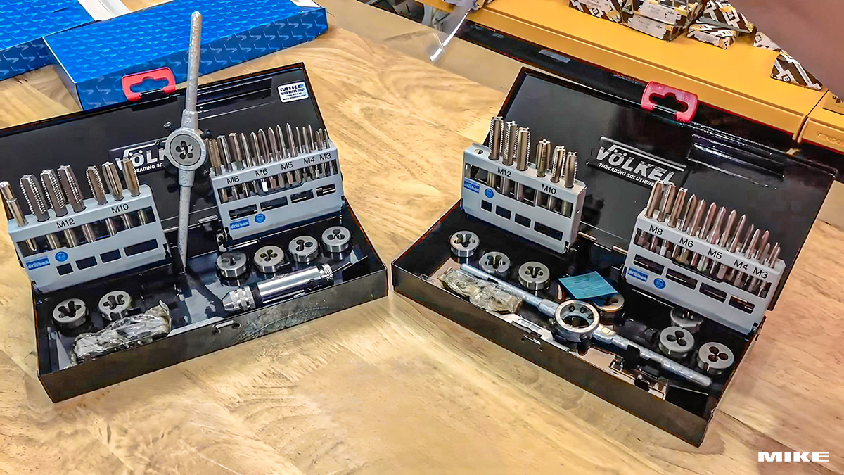 Bộ taro bàn ren 31 món 49505, từ M3 đến M12. Volkel Germany.